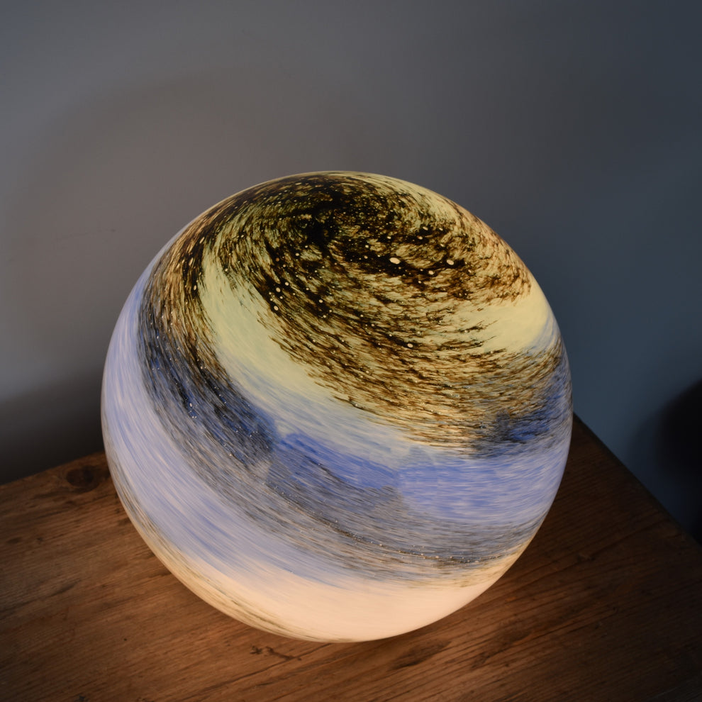 Northern Lights Glass Lamp - Sphere Large – Rural Urban