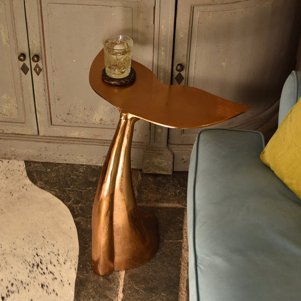 Whale Tail Side Table - Gold – Rural Urban